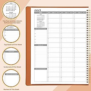 Weekly Appointment Book 2023 - Daily Hourly Planner 2023, January 2023- December 2023, 8.4" x 10.6", 15-Minute Interval, Flexible Soft Cover, Twin-Wire Binding, Perfect for Your Life