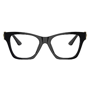 Versace VE 3341U GB1 Black Plastic Cat-Eye Eyeglasses 52mm