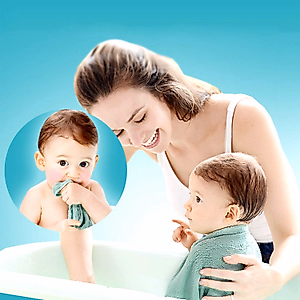 Kyapoo Baby Washcloths 12 Pack 12x12 Inches Microfiber Coral Fleece Extra Absorbent and Soft for Newborns, Infants and Toddlers