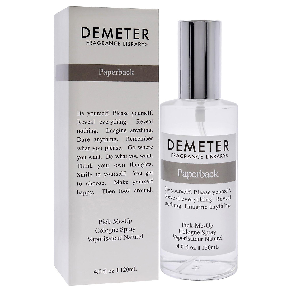 Demeter Paperback Cologne Spray for Unisex, 4 Ounce