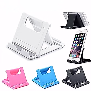 ICOBES Mobile Phone Stand Table Adjustable Phone Holder Bracket Desktop Stand for Folding Mobile Phone Stand (Color : Yellow)