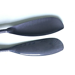 CISI SPORT Performance Lightweight 2 Piece Carbon Fiber Kayak Paddle with Wing Blade Oval Shaft 10cm Adjuster (220-230cm)