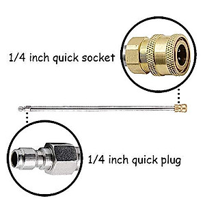 M MINGLE Pressure Washer Extension Wand, Second Story Quick-Connect Nozzle Tips for Power Washer
