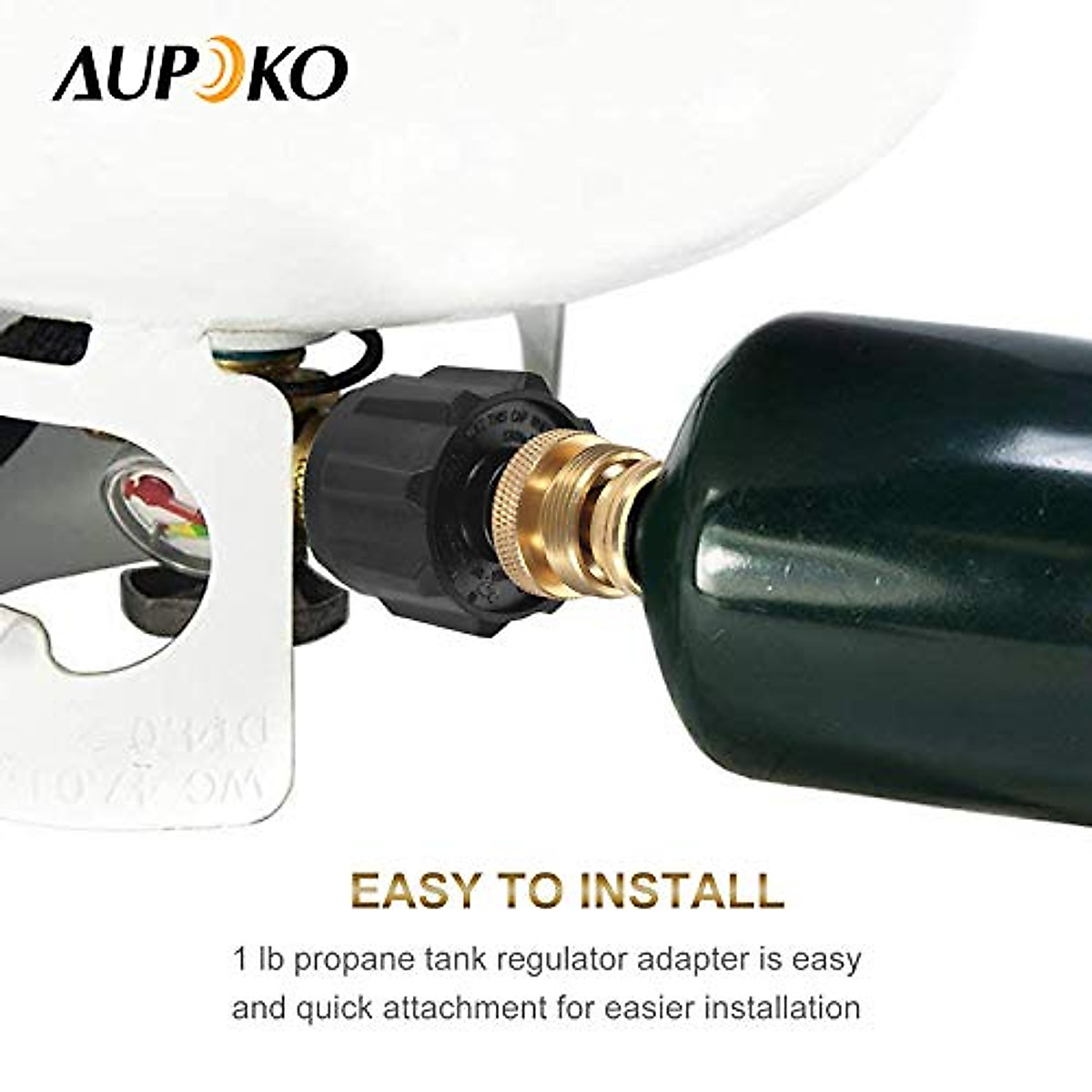 Aupoko 1LB Propane Tank Adapter for Grill & Camp Stove