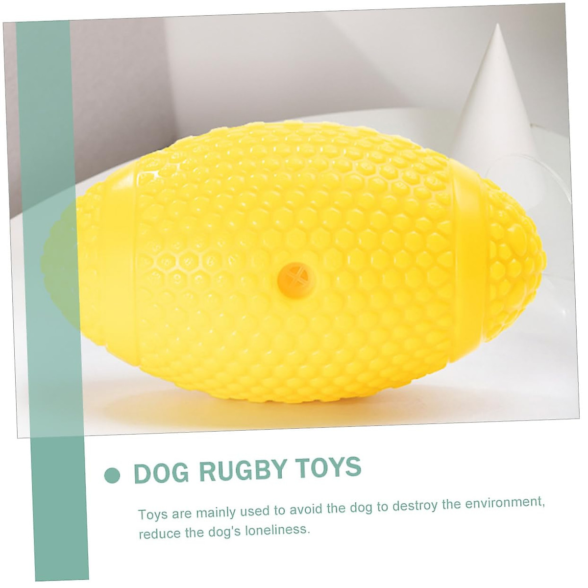 NOLITOY 2pcs Pet Toy Ball Dog Rugby Toys Plastic Sports Balls Dog Football Toys Interactive Rugby Toys Dog Molar Toy Dog Bite Toys Dog Balls Dog Interactive Toys Dog Chew Toy Pet Chew Toys