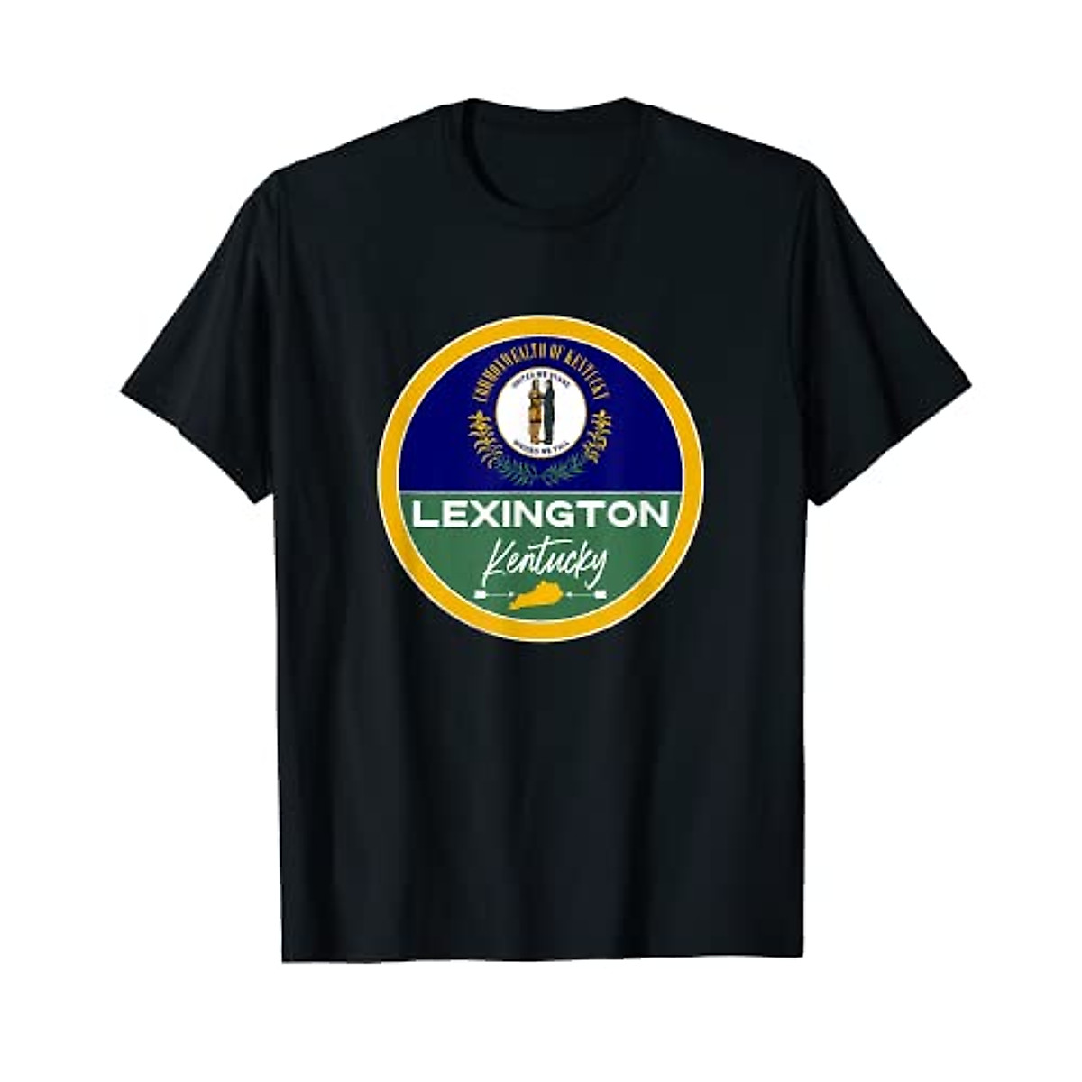 Lexington Kentucky KY Flag Badge Vacation Souvenir T-Shirt