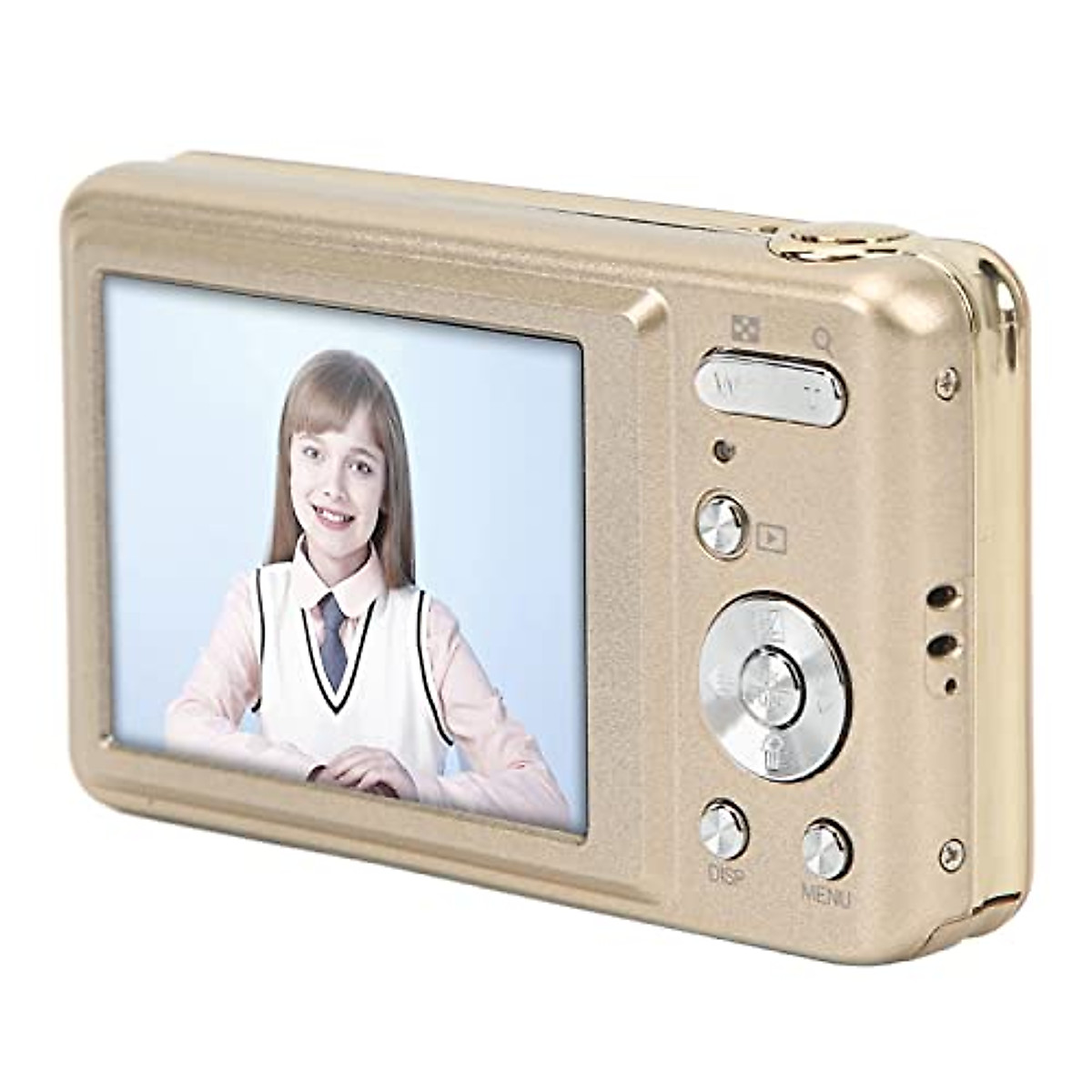ciciglow Camera for Kids 3-10 Years, 48MP FHD Video Camera with 2.7in HD Screen, 8X Zoom Portable Digital Camera, for Children, Teenagers, Beginners and The Elderly(Gold)