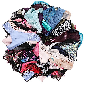 UWOCEKA Sexy Thongs for Women,Variety of T-Backs 10 Pack Sexy Underwear G-Strings Lacy Undies Panties Tanga(10PCS,S)