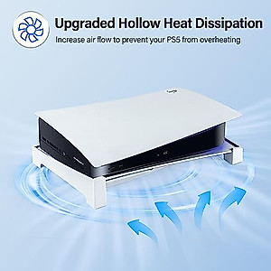 DEVASO PS5 Horizontal Stand, PS5 Accessories Horizontal Stand, Compatible with Playstation 5 Console(for Disc)