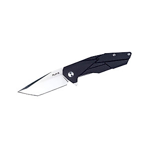 Ruike P138B Tactical Pocket Folding Knife 14C28N Stainless Steel Liner Lock Safety G10 Tactical Knife with Pocket Clip Lanyard EDC Outdoor Tool Thrust Rolling Bear