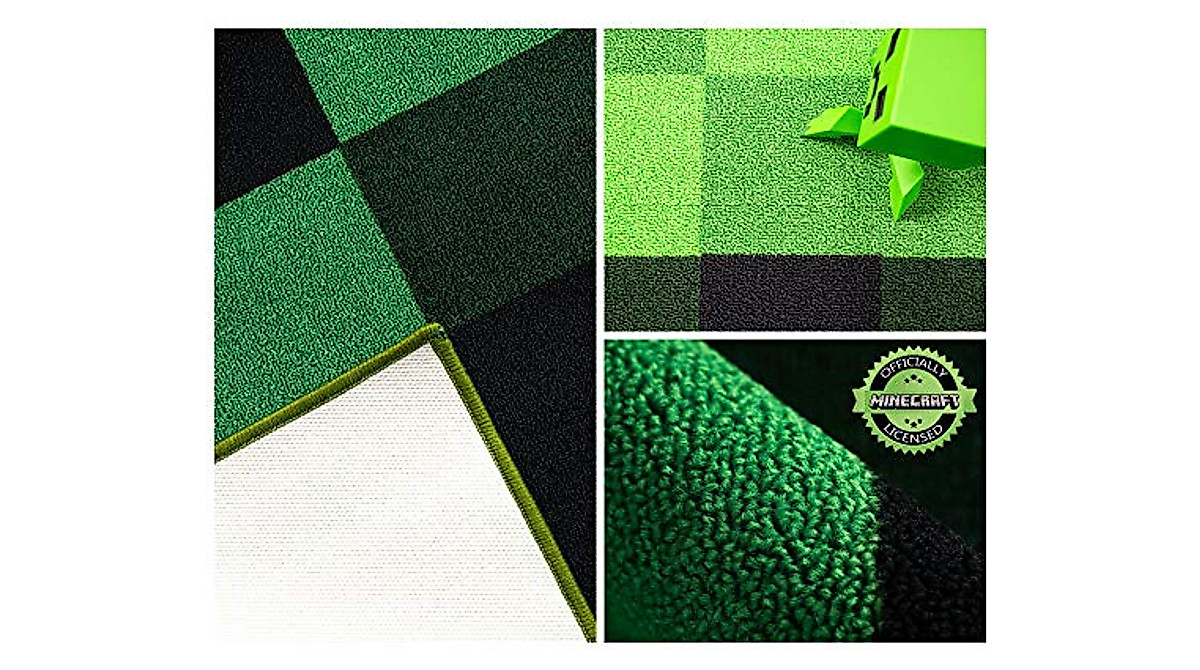 Minecraft Creeper Area Rug - Official 52x52 Inches Home Decor