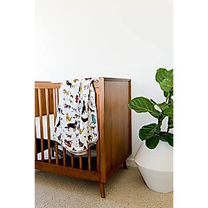 Little Unicorn – Woof Cotton Muslin Quilt Blanket | 100% Cotton | Super Soft | Babies and Toddlers | Large 47” x 47” | Machine Washable…