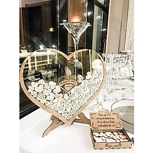 Personalized Wedding Guest Book Wedding Drop Box Wooden Rustic Wedding Decor Alternative Guest Book Wedding Ideas Wedding Heart Guest Drop Box Alternative Guest Book Frame with Hearts by WeddingByEli