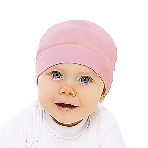 4 Sets Newborn Baby Caps Mittens Sleeping Hat and Gloves Beanie Infant Hats with Bow Baby Scratch Mitten Gloves for Boys Girls, Type 4