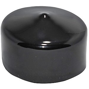 (Pack of 5) Caplugs 99394165 Plastic Round Cap VC-1625-16, Vinyl, Cap ID 1.625" Length 1.000", Black. for Pipe Plastic Tube Hub Caps Tubing Bolt Screw Rubber Thread Protector Safety Cover