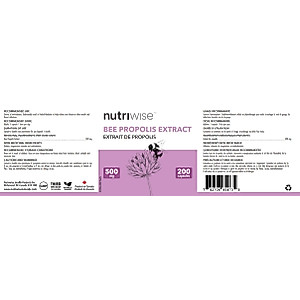 NutriWise Brazilian Bee Propolis Extract immune support 500mg