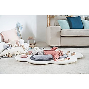 Babymoov Original Baby Lounger & Infant Floor Seat (Baby Registry Must-Have)), Gray