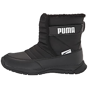 PUMA Kids Nieve Winter Boot Snow Black Whit, 10 US Unisex Toddler