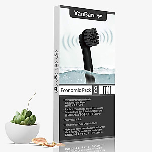VINFANY 8PCS Black Toothbrush Head for Oral b,Replacement Toothbrush Heads Compatible for Braun Electric Rechargeable Toothbrush, for Vitality 3D All 8 Pack