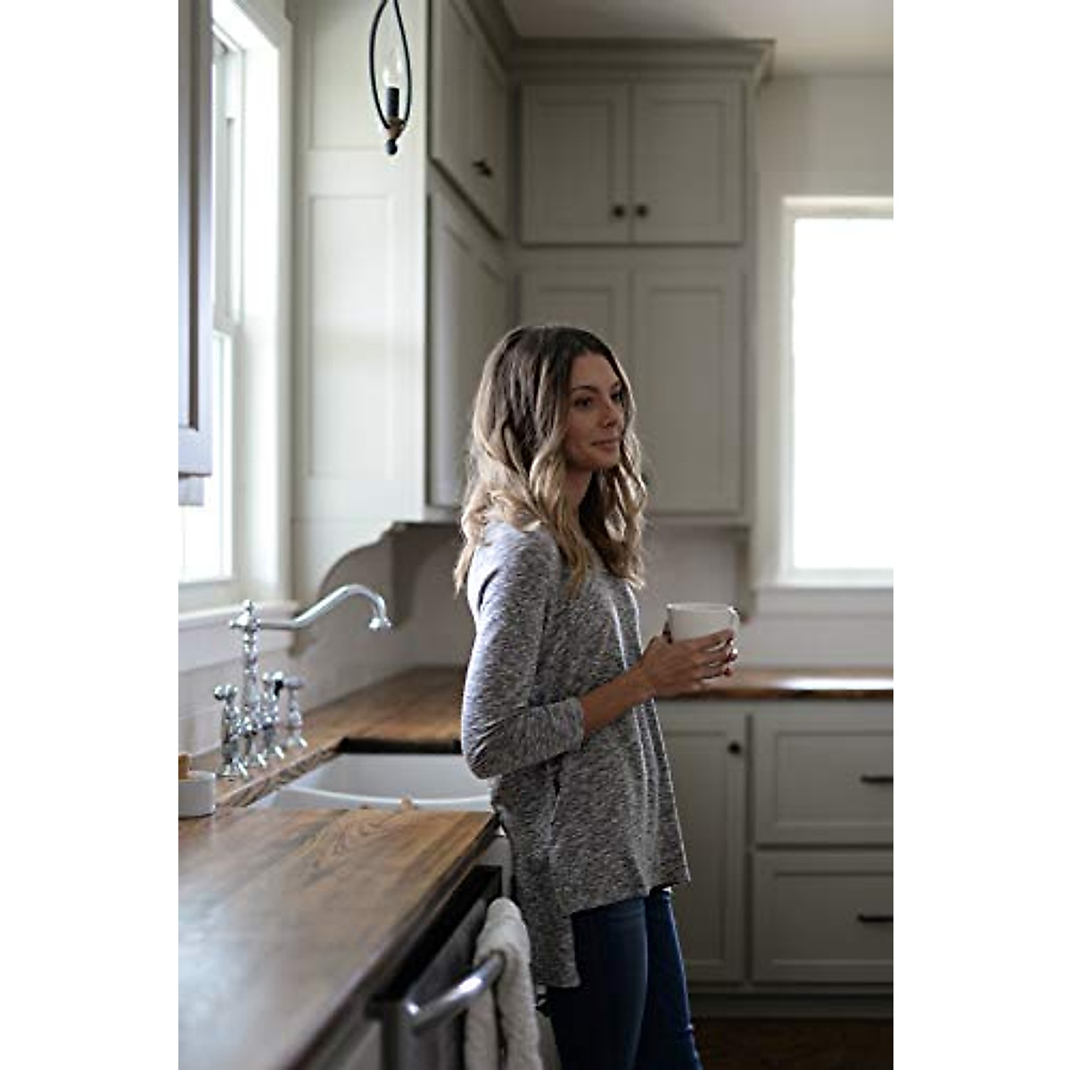 Kingston Brass KS1271ALBS Heritage Bridge Kitchen Faucet, 8-9/16", Polished Chrome