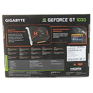 Gigabyte GV-N1030OC-2GI Graphics Card GeForce GT 1030 2 GB GDDR5