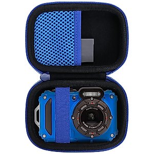 Aenllosi Hard Travel Case Compatible With Kodak PIXPRO WPZ2 Rugged Waterproof Digital Camera,Protective Case for Kodak Waterproof Video Camera,(Blue,Case Only)