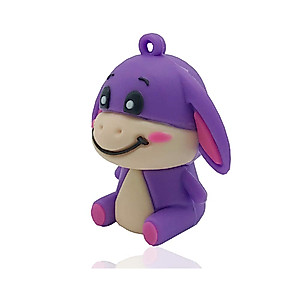 Novelty Eeyore Shape Design 32GB USB 2.0 Flash Drive Cute Memory Stick Stitch Thumb Drive Data Storage Pendrive Cartoon Jump Drive Gift