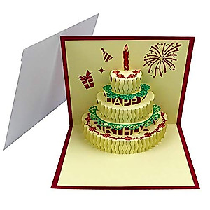 3D Pop Up Birthday Cards Handmade Greeting Cards with Envelopes for Sister/Mom/Wife/Kids/Boy/Girl/Friend (3 Pack)