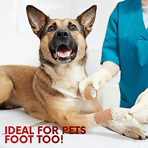 HEALQU Self Adhesive Bandage Wrap – Cohesive Tape for Athletic & Sports - 3" x 5 Yard Self Adherent Medical Tape, Flexible, Waterproof Elastic Bandages for Wrist & Ankle Vet Wrap for Dogs (Box of 12)