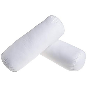 Newpoint Pillow Neck ROLL Pair, 2 Count (Pack of 1), White