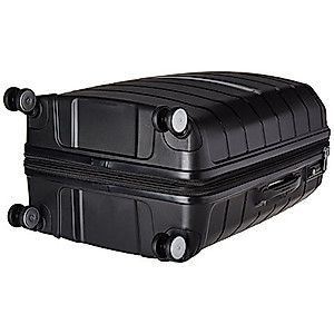 Samsonite Freeform Hardside Expandable with Double Spinner Wheels, Checked-Medium 24-Inch, Black