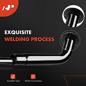 A-Premium Fuel Tank Filler Neck Pipe Hose Compatible with Ford F-150/F-250 1990-1996, F-350 1990-1997, F-250 HD 1997, Gas, with Single Rear Wheel, Replace# E7TZ9034B