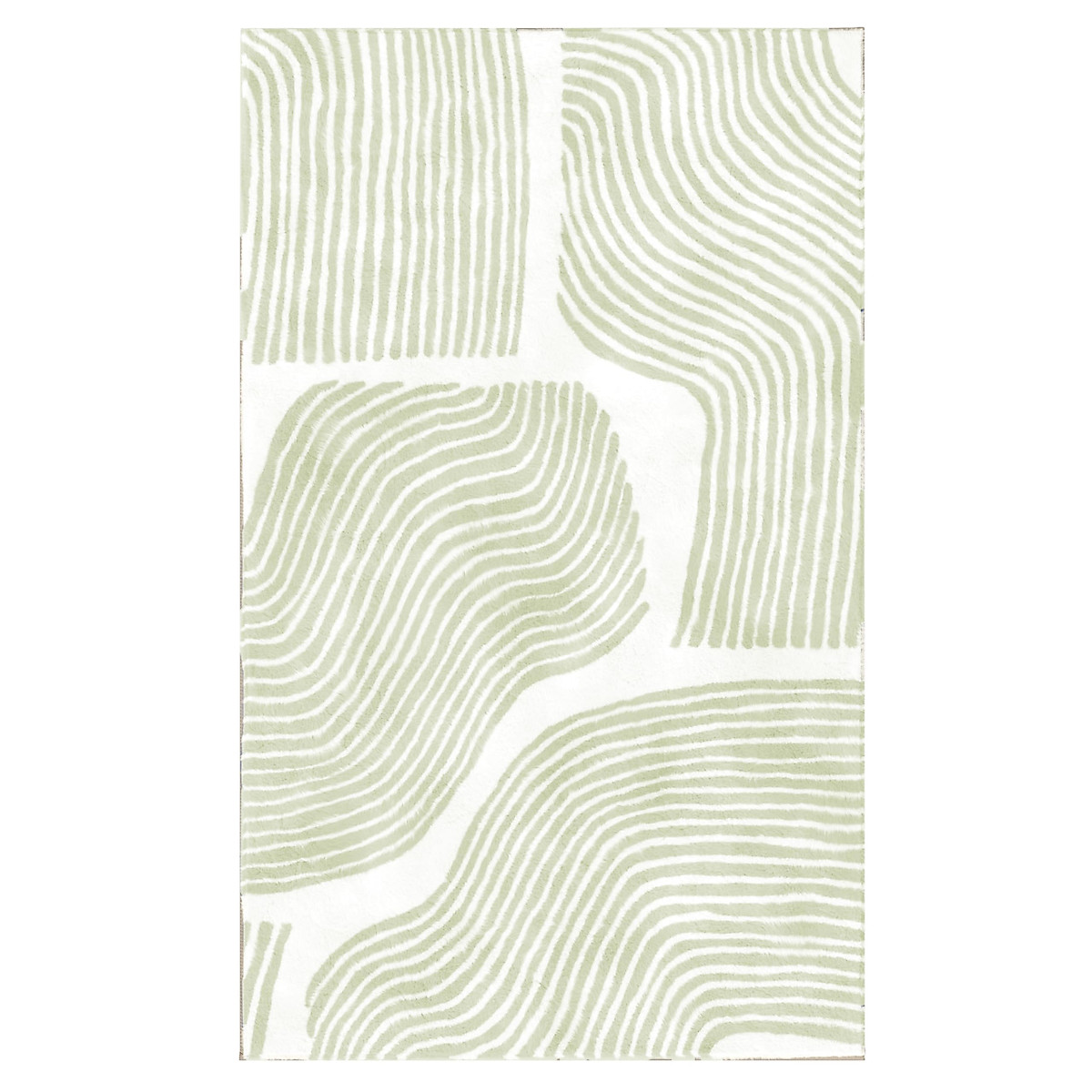 ODIKA Ultra Soft Area Rug 5x7, Non Slip, Stain Resistant Living Room Rug, Washable Area Rugs for Living Room, Rugs for Bedroom, Modern Abstracy Style (Beige, 5x7)