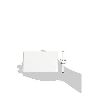 American Metalcraft CMP553 Card Holders, Signs and Stands, 5.5" Length x 3.5" Width, White