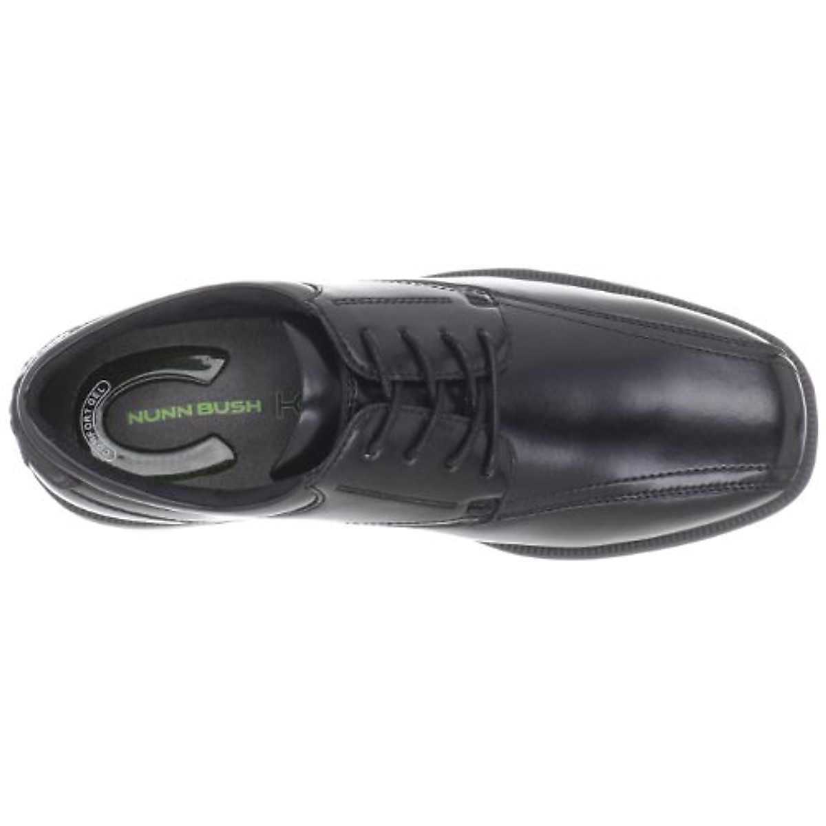 Nunn Bush Men's Bartole Street Bicycle Toe Oxford Lace Up with KORE Slip Resistant Comfort Technology, Black, 11 X-Wide US