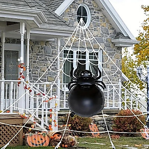 Halloween Balloons 2PCS Giant Black Spider Balloons Party Balloons Big Halloween Spider Foil Balloons Black Party Balloons Cute Birthday Decorations Halloween Foil Balloons Decorative Foil Balloons