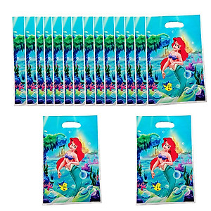 ALLPICK 30PCS Mermaid Candy Snack Party Favors Bags for Kids Birthday Baby Shower Mermaid Theme Party Decorations