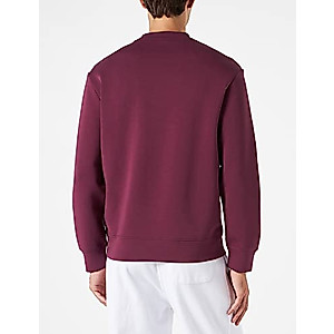 A|X ARMANI EXCHANGE Men's Silked Logo Pullover Sweatshirt, Grape Wine, M