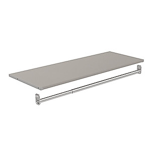 ClosetMaid Modular Storage Shelf and Hang Rod Kit, Taupe