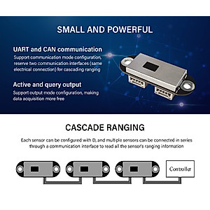 TOFSense P Lidar Sensor 0.03-8m Measurement Range Distance Single-Point Ranging Finder Module Compatible with Pixhawk,Arduino and Raspberry Pi for Drone/Robot Obstacle Avoidance(CAN/UART Version)