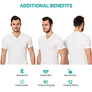 Open Ear Headphones,Wireless Bone Conduction Headset Bluetooth 5.1 with Mic - MP3 Play Built-in 16G Memory,IP68 Waterproof Sweatproof - Music Answer Phone Call for Swimming Skiing Driving Bicycling