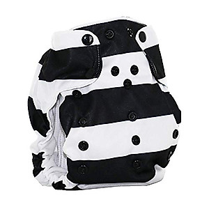 No Prep Organic Cloth Diaper – Smart Bottoms Dream Diaper 2.0 – Washable, Reusable – Natural Fiber Interior (Manhattan)