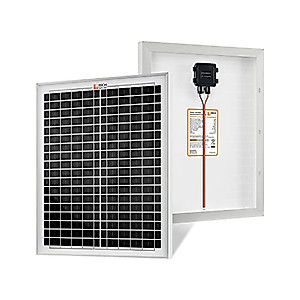 RICH SOLAR 20 Watts 12 Volts Monocrystalline Solar Panel for DC 12V Battery Charging and Any Other Off Grid Applications