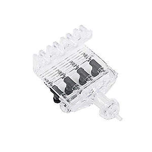 MY MIRONEY 4-Way Clear Acrylic Aquarium Air Check Flow Control Swtich Gang Valve for Fish Tank