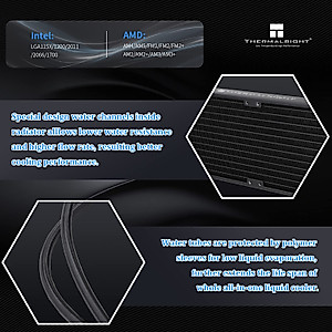 Thermalright Frozen Notte 360 Black ARGB Water Cooling CPU Cooler, 360 Black CPU Cooler Specifications, 3×120mm PWM Fans, S-FDB V2 Bearings, Suitable for AMD/AM4/AM5, Intel 1700/1150/1151/1200/2011