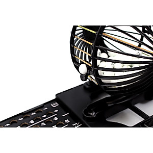 PowerTRC Bingo Machine Cage Game Set | with Bingo Balls | Classic Cage | Bingo Tray (Classic Version)