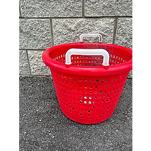 LEE FISHER SPORTS All Purpose Heavy Duty Handy Basket-Red