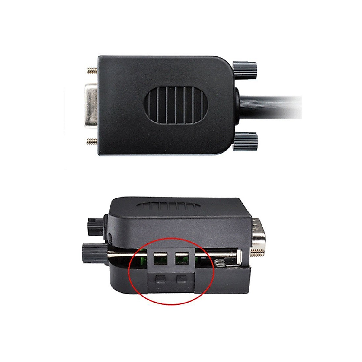 YIOVVOM DB9 Breakout Connector to Wiring Terminal RS232 D-SUB Male Serial Adapters Port Breakout Board Solder-Free Module with case(Female Serial Adapter)