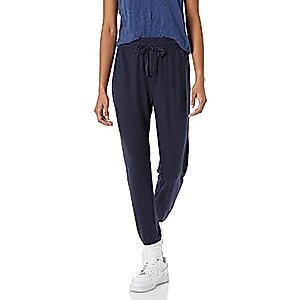 Daily Ritual Women's Cozy Knit Drawstring Jogger Pant, Navy, Large