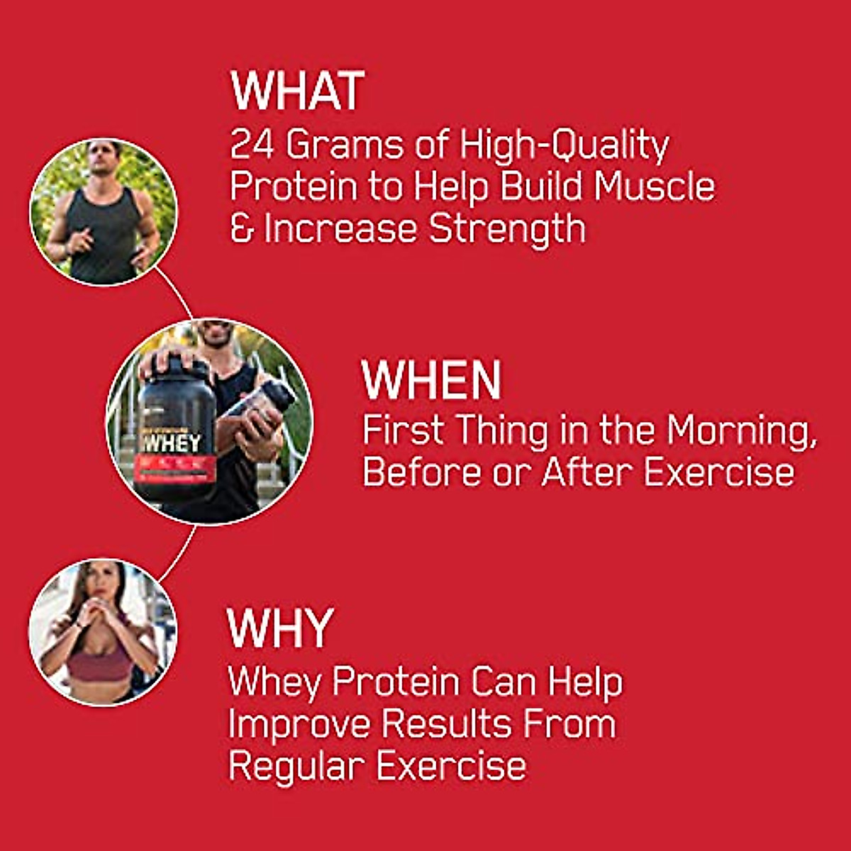 Optimum Nutrition Gold Standard 100% Whey Protein Powder, Double Rich Chocolate, 1 Pound